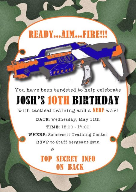 15 Nerf Gun Party Ideas: Games, Rules & Free Printable