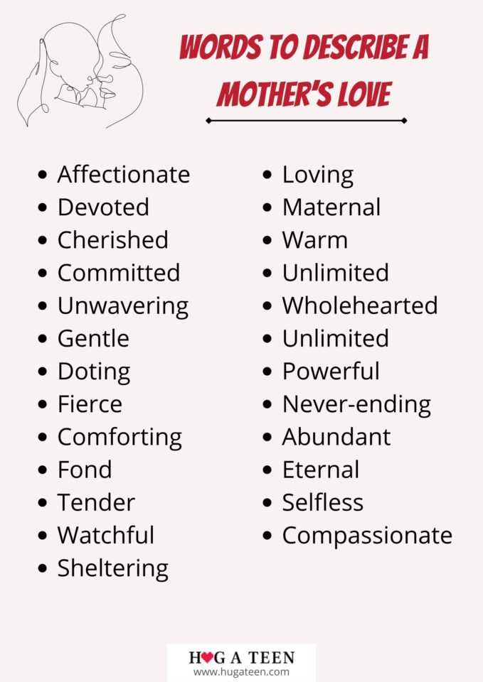 160+ Beautiful Words To Describe Mom | HugATeen.Com