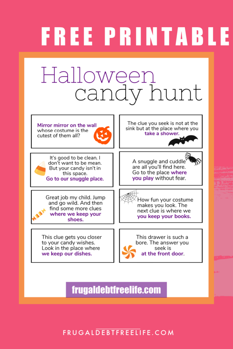 50+ Halloween Clues For Scavenger Hunt (Free Printables!)
