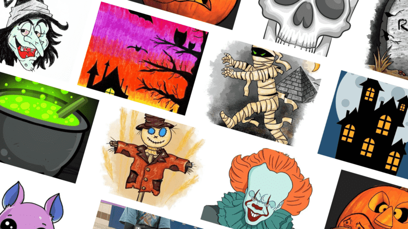 40+ Easy & Cute Halloween Drawing Ideas (with Tutorials!)